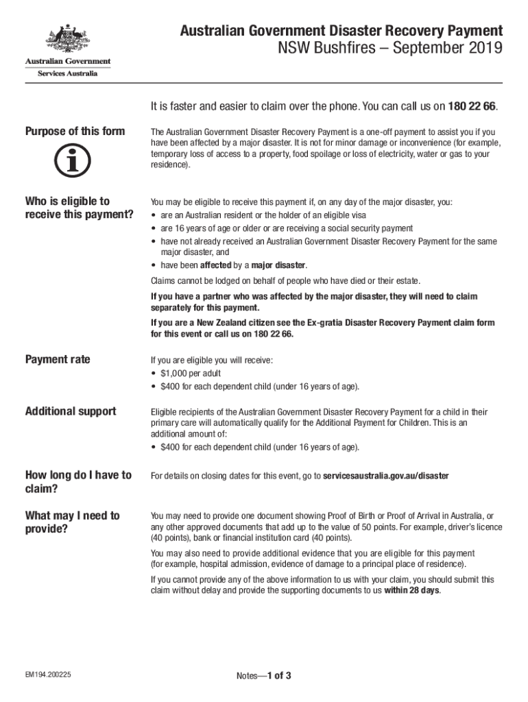 Fillable Online Financial assistance - Service NSW - NSW Government Fax Email Print - pdfFiller