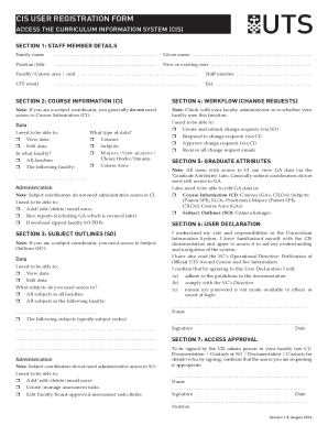 Fillable Online cis user registration .cis user registration form ...