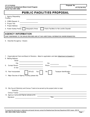 Fillable Online The Community Development Block Grant (CDBG) program ...