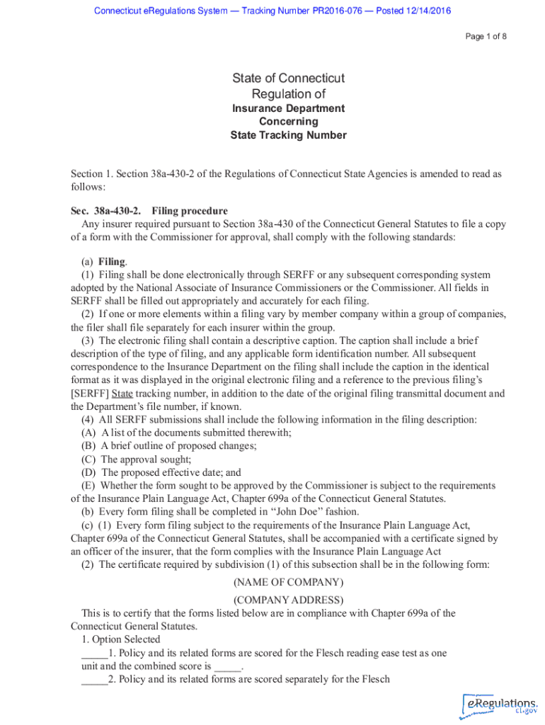 Fillable Online Department of Consumer Protection - eregulations.ct.gov ...