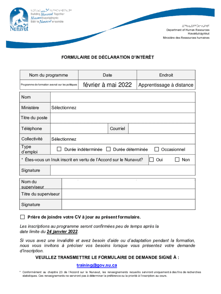 Fillable Online gov nu DHRD Forms - Department of Human Resources ...