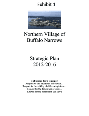 Fillable Online Northern Village of Buffalo Narrows Strategic Plan 2012 ...
