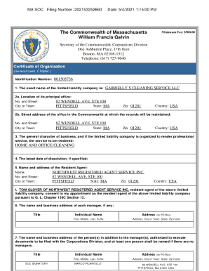 Fillable Online Fillable Online MA SOC Filing Number: 201478950880 Fax ...