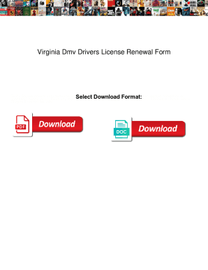 Fillable Online Virginia Dmv Drivers License Renewal Form base ...