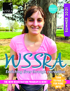 Fillable Online WSSRA offers a wide variety of recreational programs ...