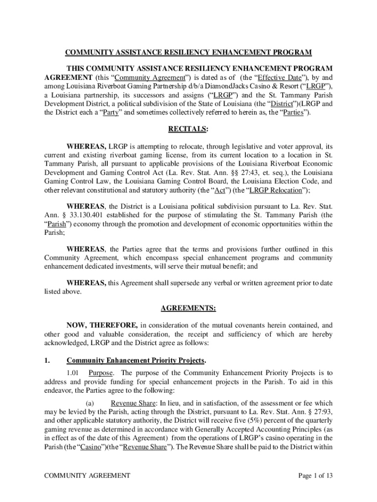 Fillable Online Community Assistance Resiliency Enhancement Program Sample ... Fax Email Print ...