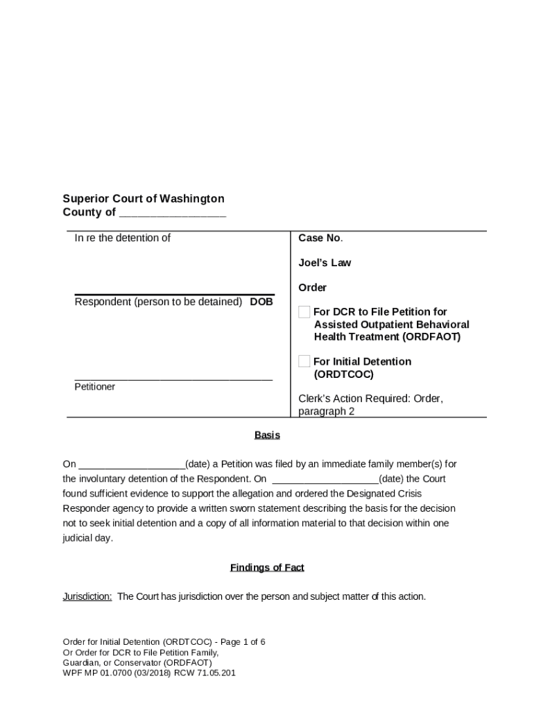 MP 01.0700 Joels Law Order For Initial Detention or DCR ... Doc ...