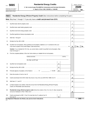 Fillable Online About Form 5695, Residential Energy Credits - IRS tax ...