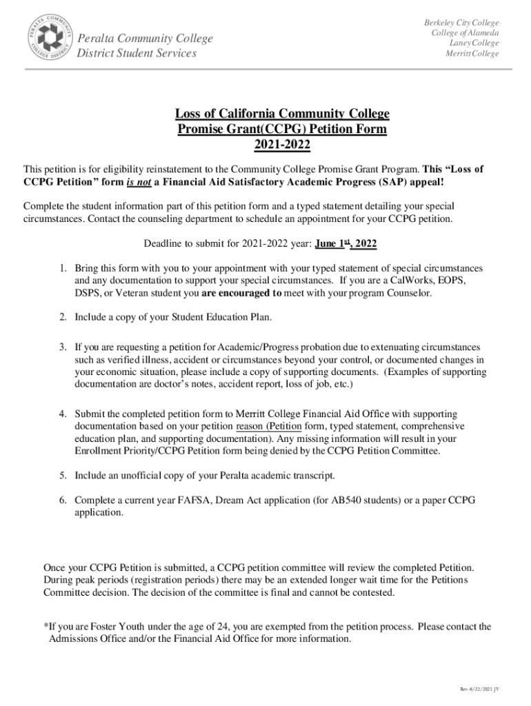 Fillable Online Documents and Forms : Financial Aid - Peralta Colleges ...