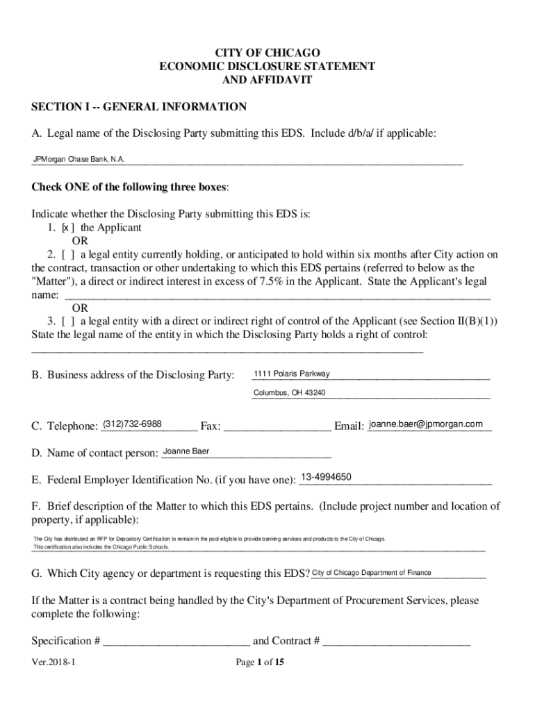 Fillable Online Chicago Eds - Fill Online, Printable, Fillable ...