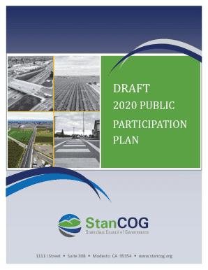 Fillable Online StanCOG Draft 2020 Public Participation Plan. StanCOG ...