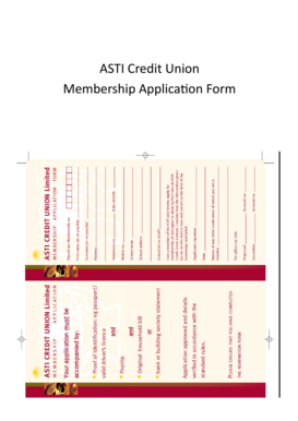 Fillable Online asticu ASTI Credit Union Membership Application Form ...