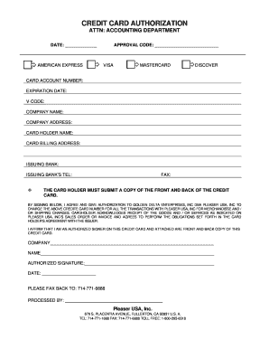 Fillable Online ATTN ACCOUNTING DEPARTMENT Fax Email Print - pdfFiller