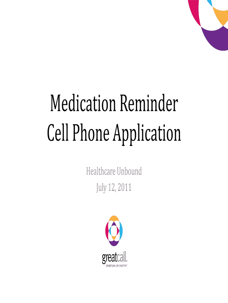 Fillable Online Medication Reminder Fax Email Print - pdfFiller