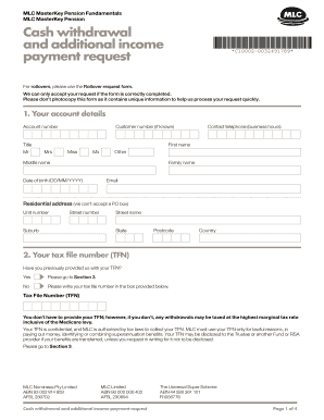 Fillable Online mlc com MLC MasterKey Pension Fundamentals Fax Email ...