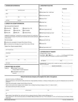 Fillable Online IRA Transfer Request - Meeder Investment Fax Email ...