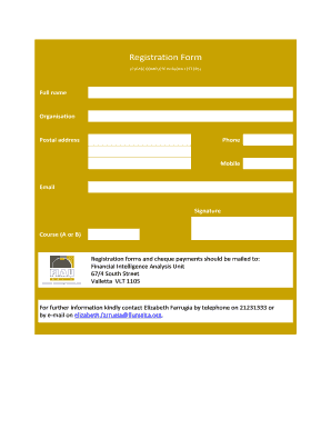 Fillable Online mfsa com Registration Form - Malta Financial Services ...