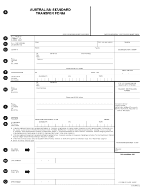 Fillable Online mlc com AUSTRALIAN STANDARD A TRANSFER FORM - MLC ...