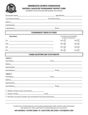 Fillable Online msf1 Qualifier Report Form Fax Email Print - pdfFiller