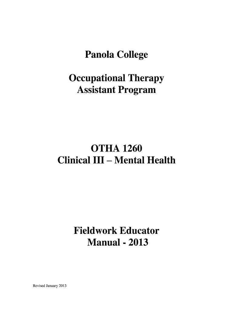 Fillable Online panola Student Supervision Guidelines Fax Email Print ...