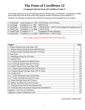 Fillable Online The Fonts of CorelDraw 12 Fax Email Print - pdfFiller