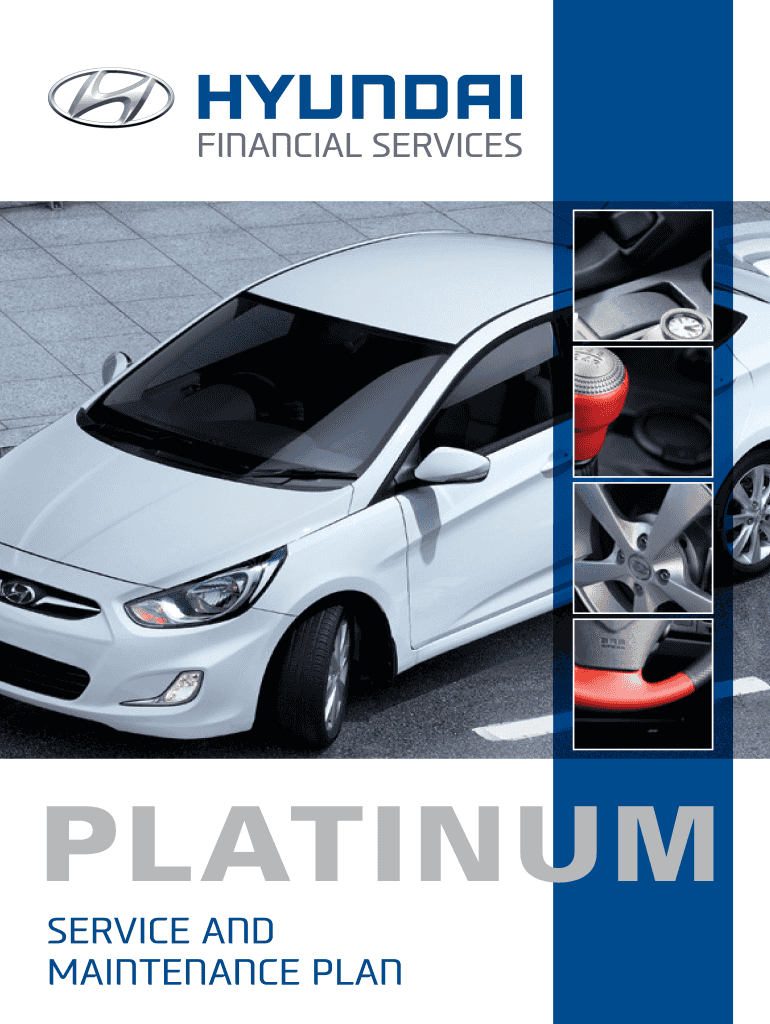 Fillable Online SERVICE AND MAINTENANCE PLAN - Hyundai Fax Email Print ...