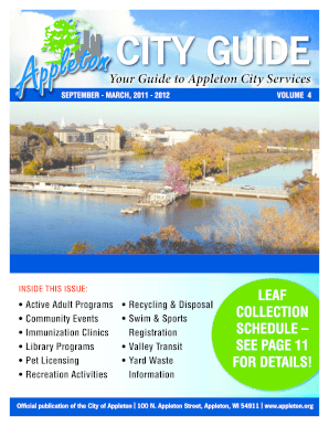 Fillable Online appleton City guide magazine - appleton parks ...