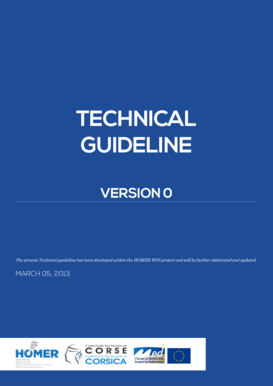 Fillable Online homerproject Technical guideline - Homer Project ...