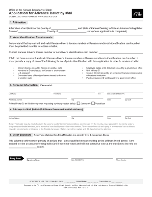 Fillable Online Of?ce of the Kansas Secretary of State Application ...