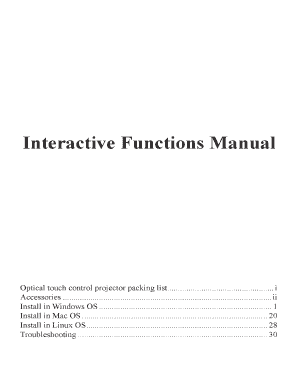 Fillable Online Interactive Functions Manual - Optoma USA Fax Email ...