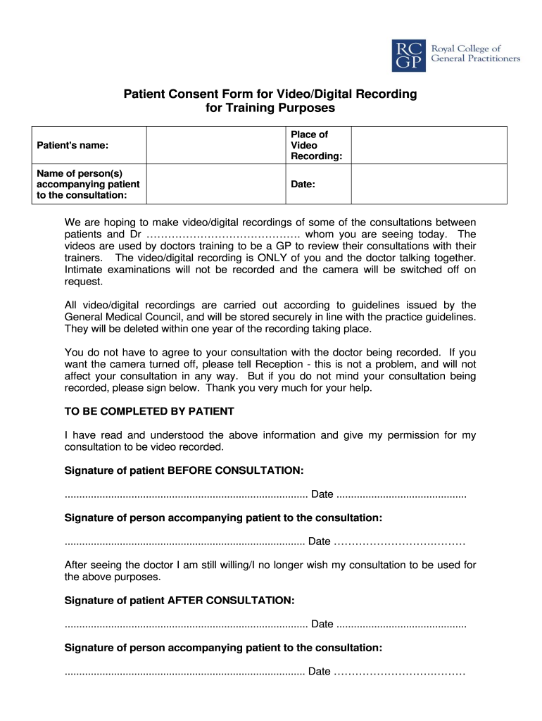 Electronic Consent Form Template Fill Out Sign Online DocHub