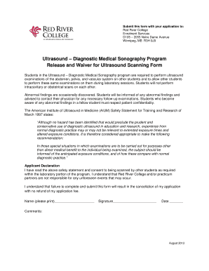 Fillable Online Ultrasound - Red River College Fax Email Print - pdfFiller