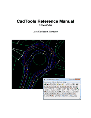 Fillable Online CadTools Reference Manual Fax Email Print - pdfFiller