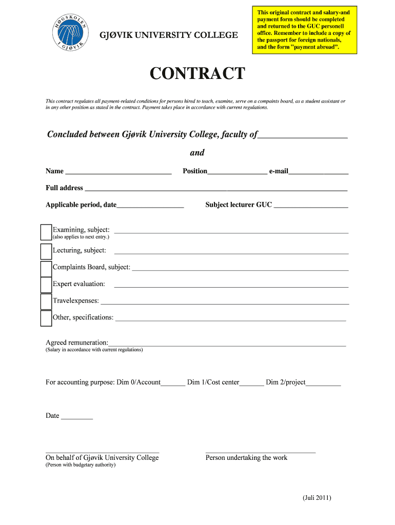 Fillable Online And the form ?payment abroad?. CONTRACT Fax Email Print ...