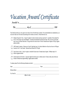 Fillable Online HERE - Coastal Vacations Fax Email Print - pdfFiller