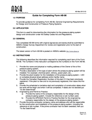 Fillable Online absa AB-96a 2013-03 Guide for Completing Form AB-96 1 ...