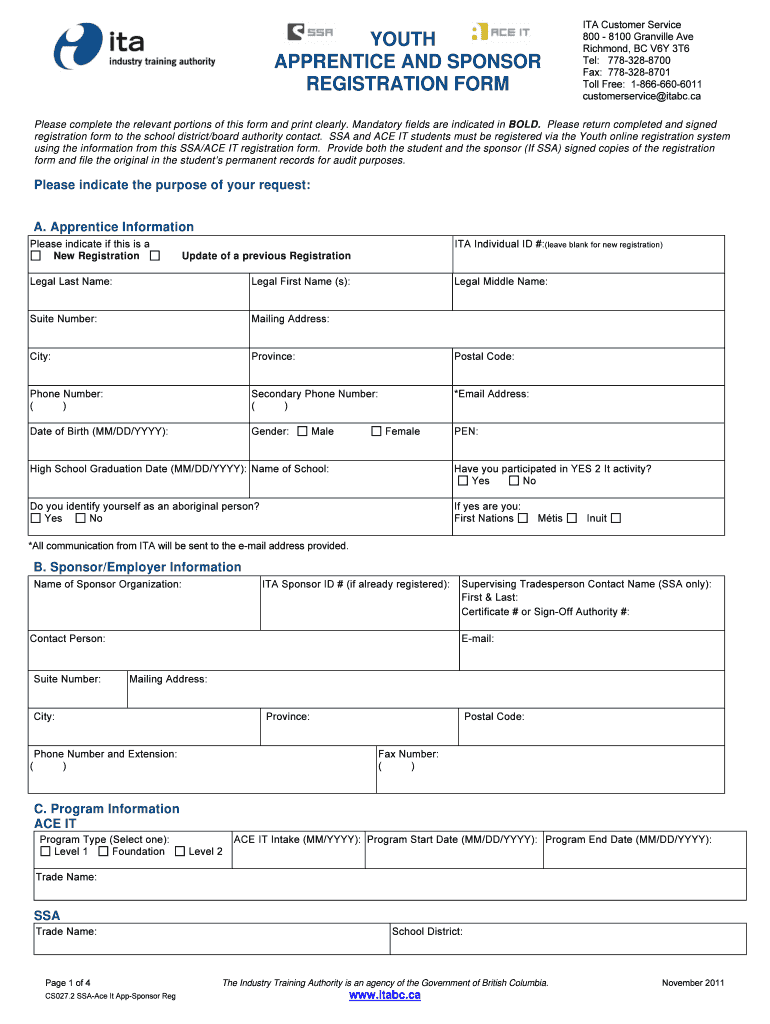 Fillable Online Mandatory fields are indicated in BOLD Fax Email Print - pdfFiller