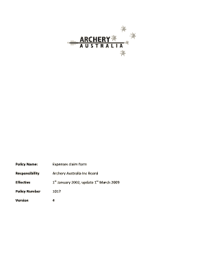 Fillable Online 1017 Expense Claim Form Fax Email Print - pdfFiller