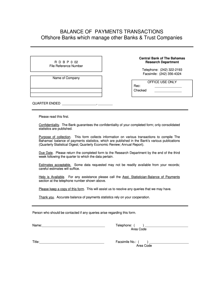 Fillable Online BOP Form for Offshore Banks which manage Fax Email ...