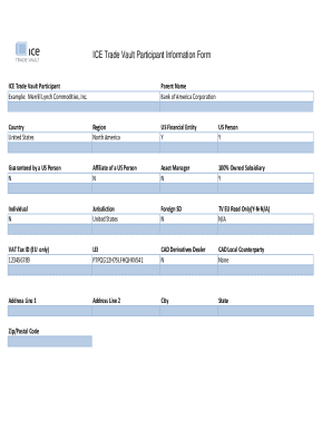 Fillable Online ICE Trade Vault Participant Information Form - theice ...
