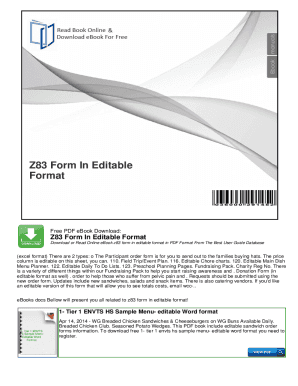 Fillable Online cocodoc.comform339124192-Z83-Form-In-EditableZ83 Form ...