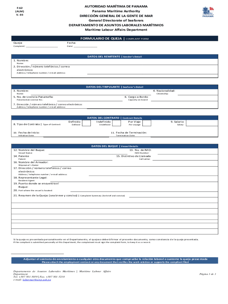 Fillable Online amp gob amp.gob.pawp-contentuploadsAUTORIDAD MARTIMA DE ...