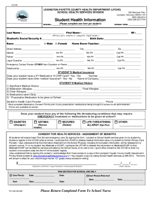 Fillable Online Fillable Online LEXINGTON FAYETTE COUNTY HEALTH ...
