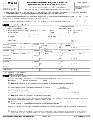 Fillable Online Form OMB No. 1545-0056 Under Section 501(c ... - IRS ...