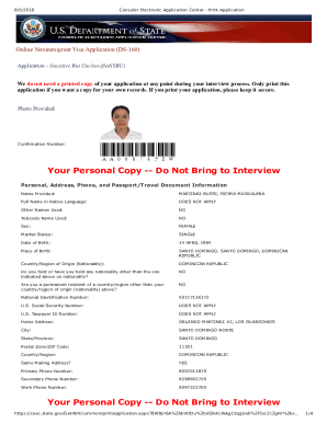 Fillable Online digepisalud gob Consular Electronic Application Center ...