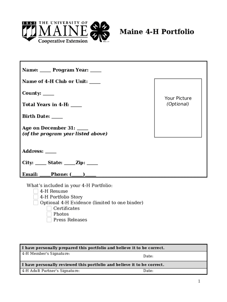 Online 4-h uconn Application for Participation ... - extension umaine ...