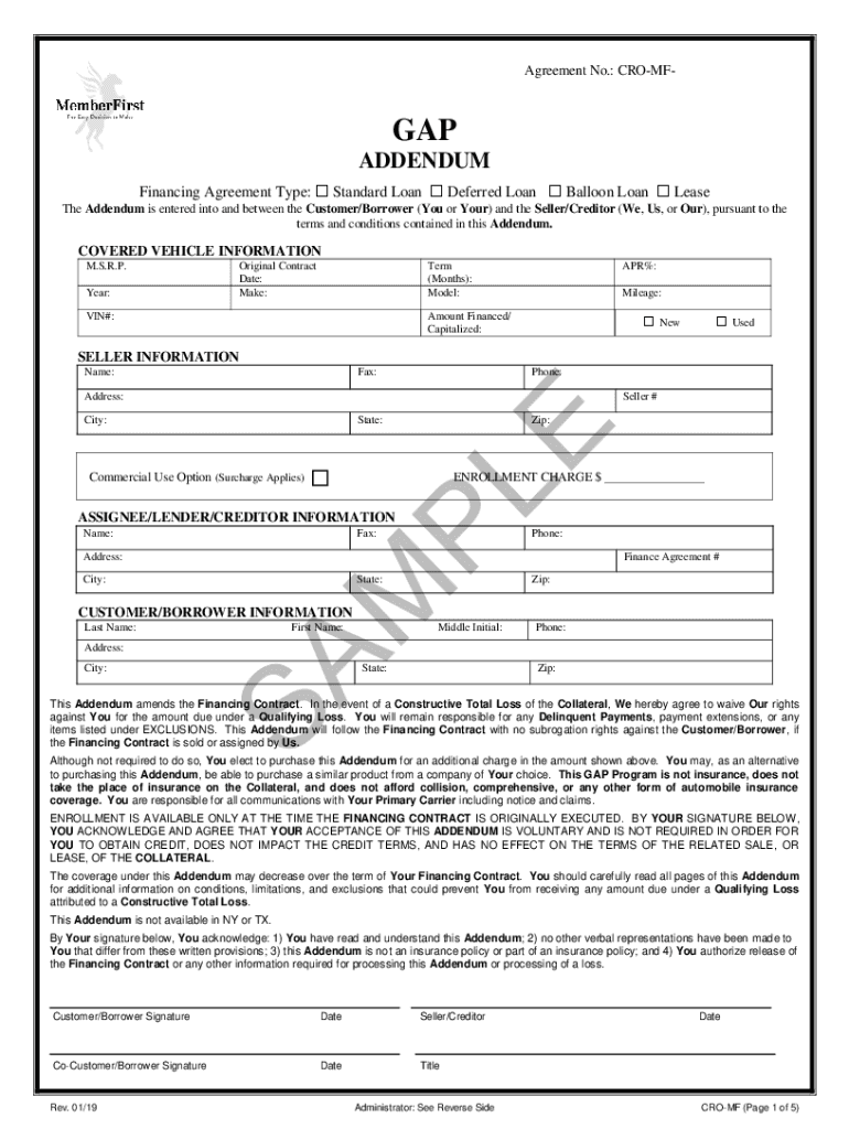 Fillable Online Vetting of Third Addendum to the Lease Facility ...