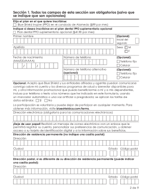 Fillable Online Formulario de Solicitud de Inscripcin Individual para ...