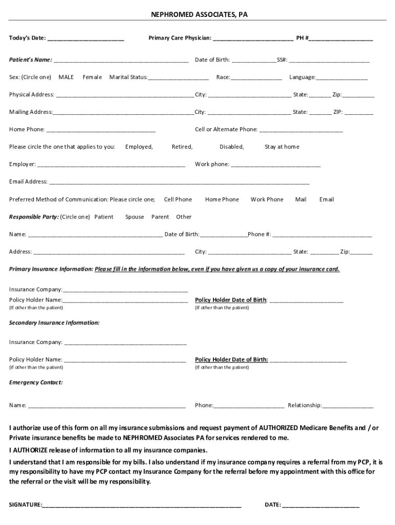 Fillable Online Fillable Online Patient Information Todays Date: Aurora ... Fax Email Print ...