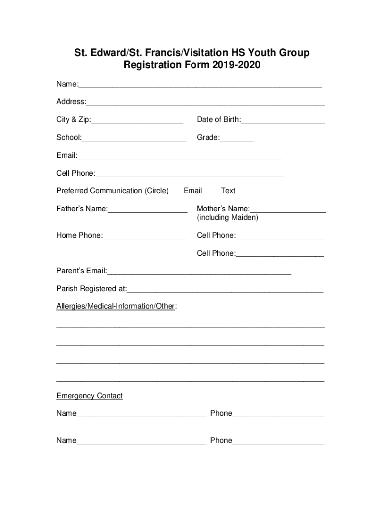 Fillable Online Family Registration Form Fax Email Print - pdfFiller